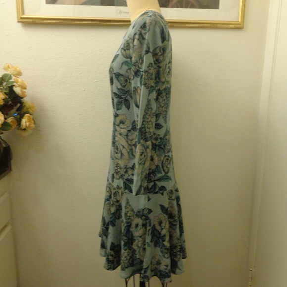 Carole Little | Dresses | Vintage Carole Little Floral Long Sleeve ...